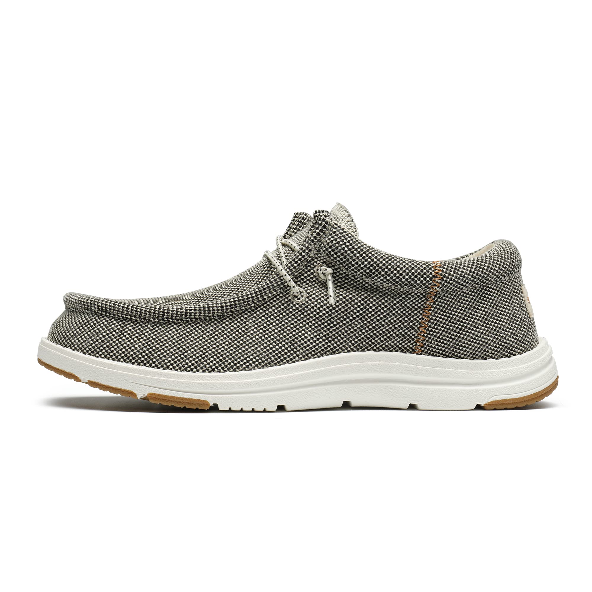 Bruno Marc Men's Arch Support Casual Slip-on Shoes Loafers for Men Non Slip Comfortable Boat Shoes, Khaki, Size 12, SBLS2302M