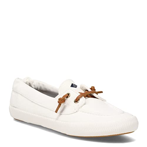 Sperry Top-Sider Women's Lounge Away 2 Linen Boat Shoe White 10 Medium US