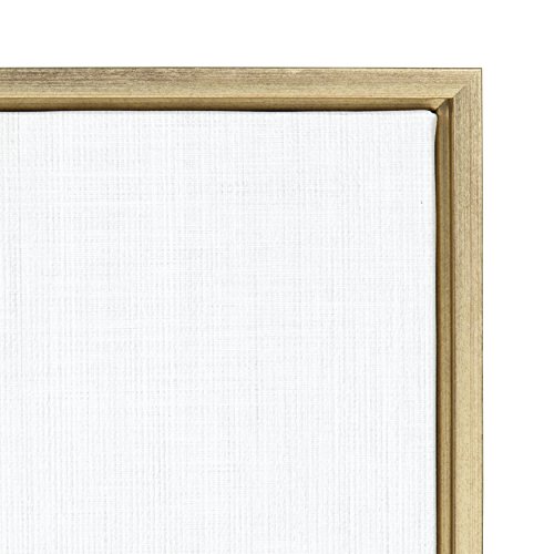 Kate and Laurel Sylvie Bear Animal Print Black and White Portrait Framed Canvas Wall Art by Simon Te Tai, 23x33 Gold