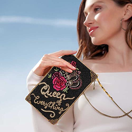 Mary Frances Queen of Everything Crossbody Phone Bag, Black