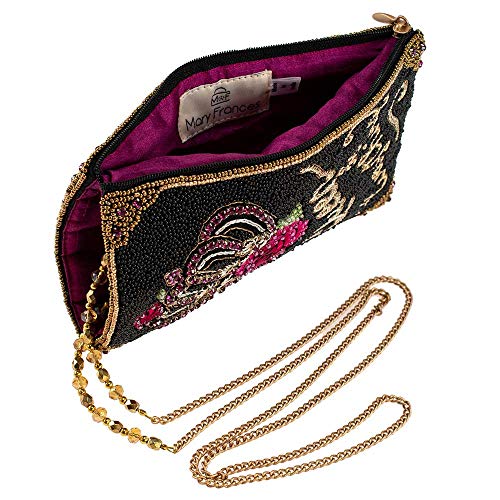 Mary Frances Queen of Everything Crossbody Phone Bag, Black