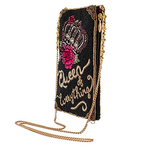 Mary Frances Queen of Everything Crossbody Phone Bag, Black
