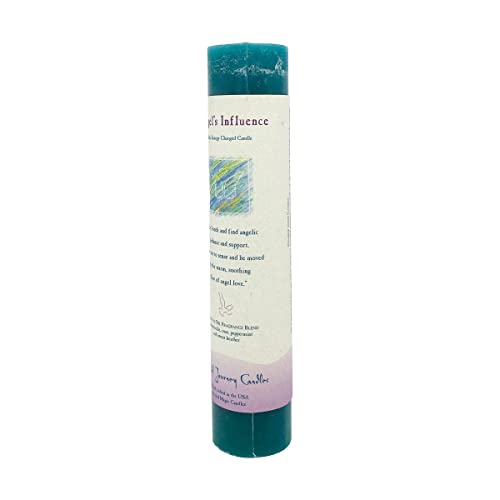 CRYSTAL JOURNEY Candle Pillar Angels Influence, 1 EA