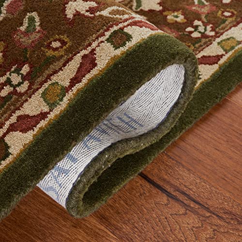 SAFAVIEH Classic Collection 8'3" x 11' Light Green / Gold CL764B Handmade Traditional Oriental Premium Wool Area Rug