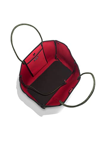 Haute Shore - Greyson Brat2 Neoprene Tote Bag w/Zipper Wristlet Inside (Greyson, Camo Green w/Black & Red Stripe)