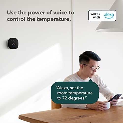 New 2022! ecobee Smart Thermostat Premium with Smart Sensor, Siri or Alexa Built in Air Quality Monitor