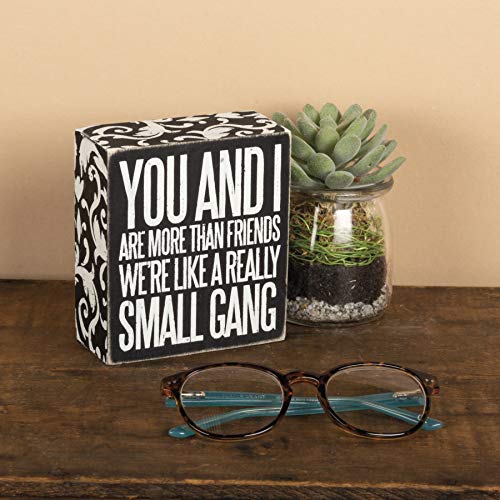 Primitives by Kathy 21338 Floral Trimmed Box Sign, 4" x 4.5", You and I