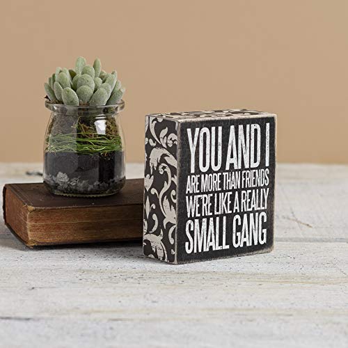Primitives by Kathy 21338 Floral Trimmed Box Sign, 4" x 4.5", You and I