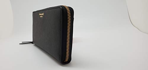 Kate Spade New York Cameron Saffiano Leather Zip Around Large Continental Wallet Black 2019