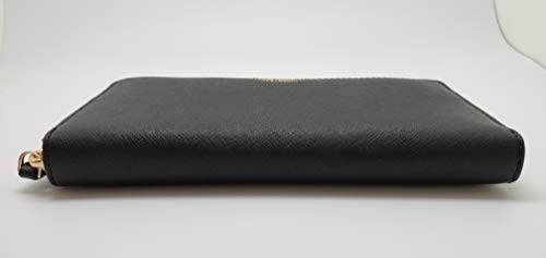 Kate Spade New York Cameron Saffiano Leather Zip Around Large Continental Wallet Black 2019