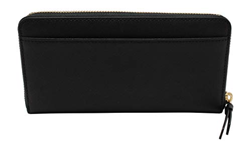 Kate Spade New York Cameron Saffiano Leather Zip Around Large Continental Wallet Black 2019