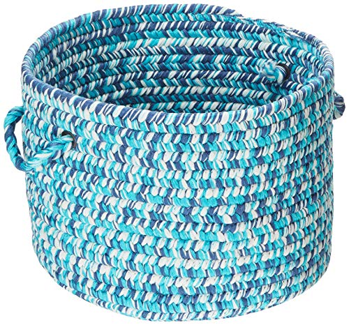 Colonial Mills Catalina CA99A018X018 Storage Basket, 18" x 18" x 12", Blue Lagoon