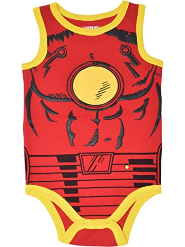 Marvel Avengers Captain America Iron Man Hulk Spider-Man Infant Baby Boys 5 Pack Bodysuits Multicolor 3-6 Months