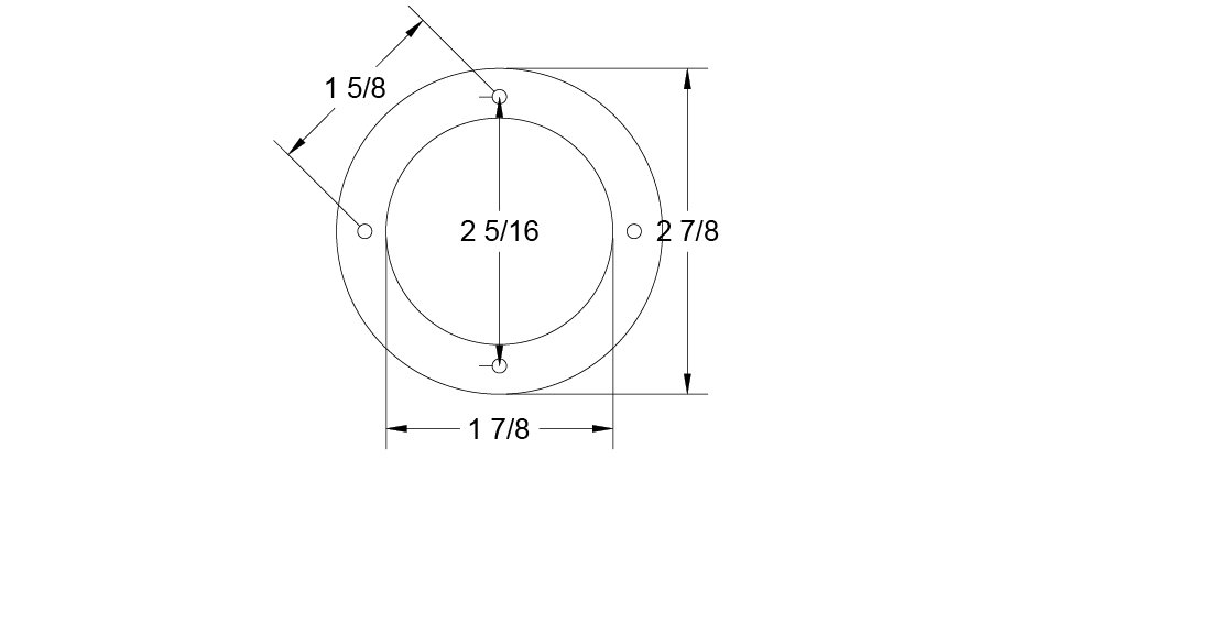 SeaSense Cockpit Scupper Valve Od (2-7/8- Inch)