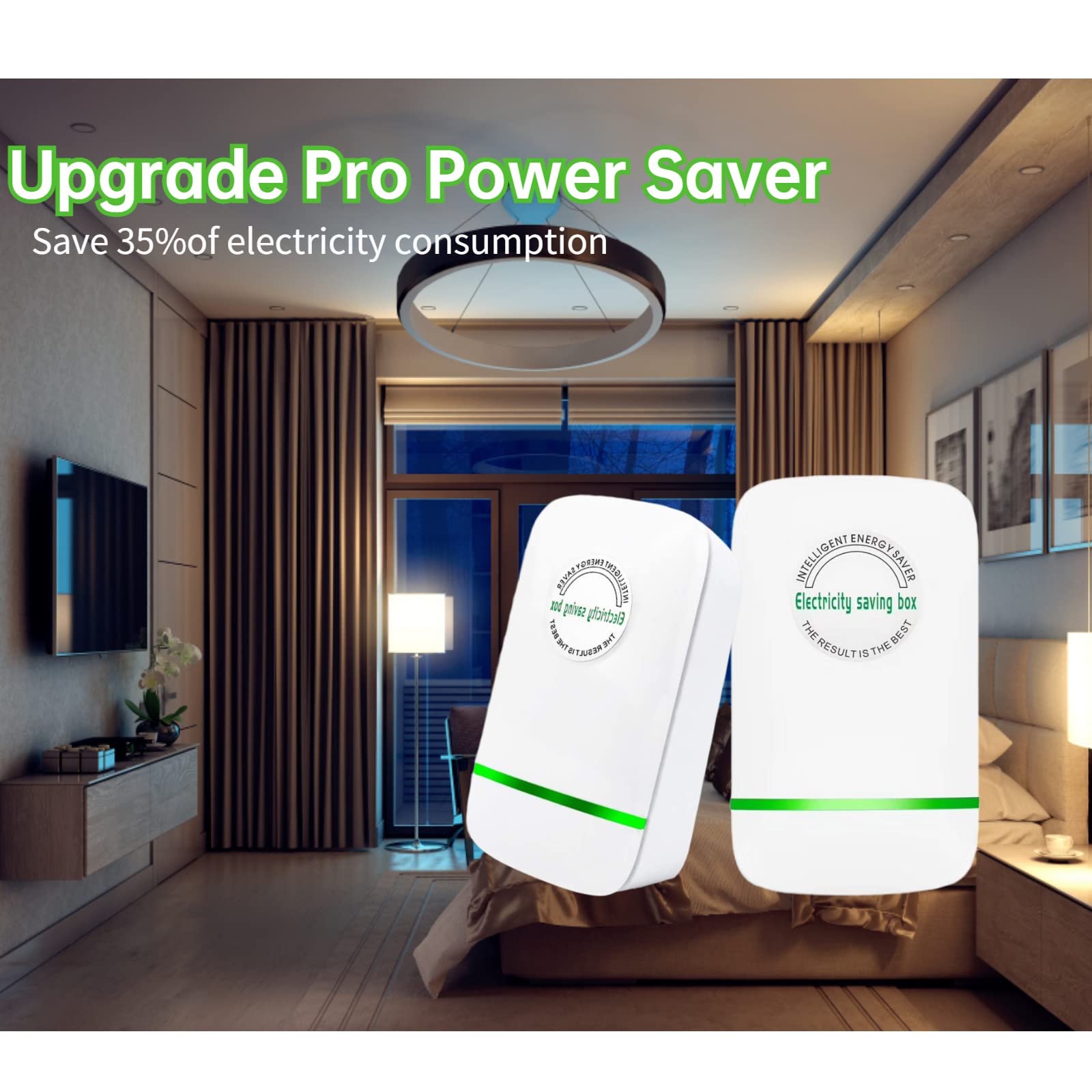 Gbbazu Pro Power Saver, Energy Upgraded Save Electricity Saving Box, Household Intelligent Factor Saver Office Market Device, US Plug 90V-250V 30KW (4 Pack)