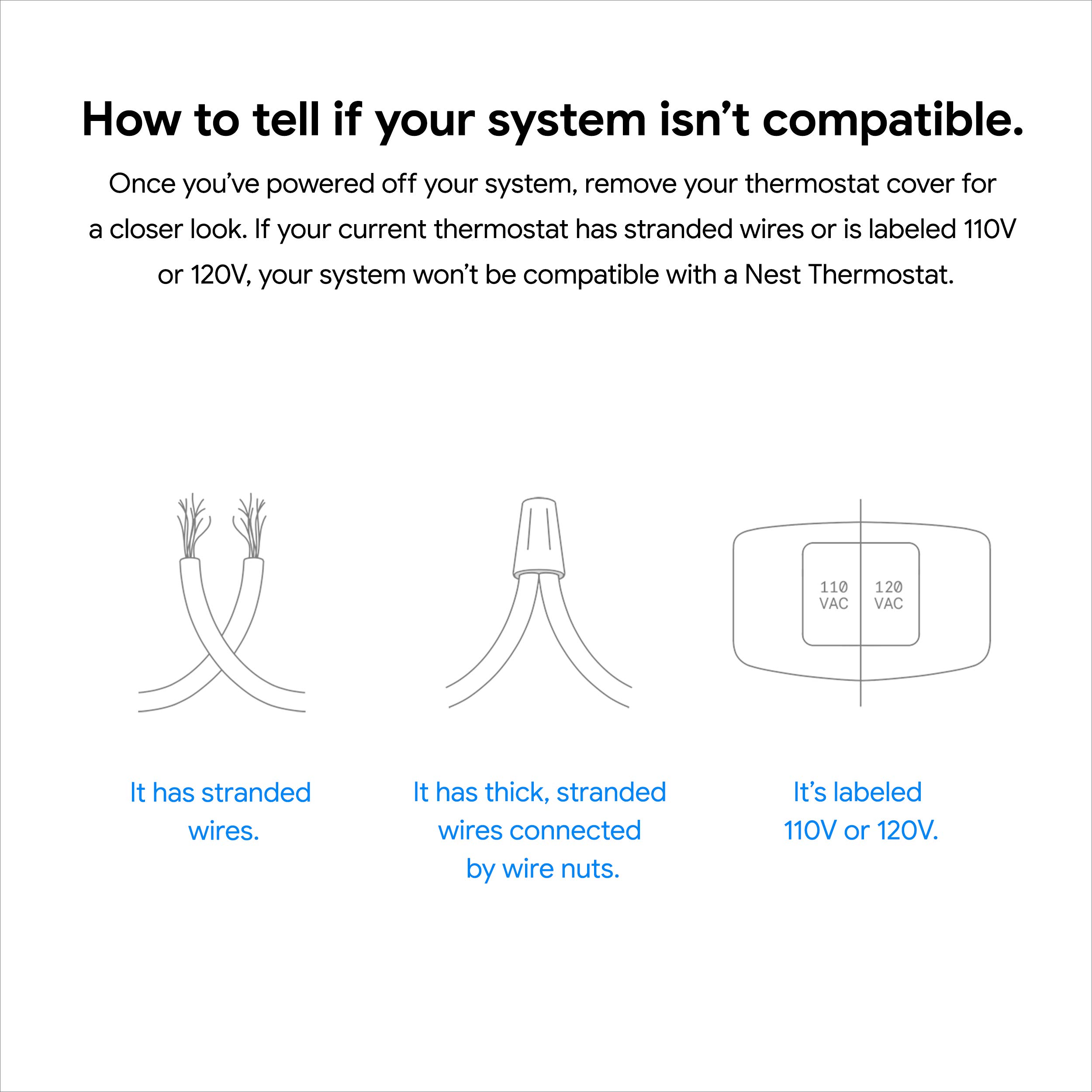 Google Nest Thermostat - Smart Thermostat for Home - Programmable Wifi Thermostat - Snow (Renewed)