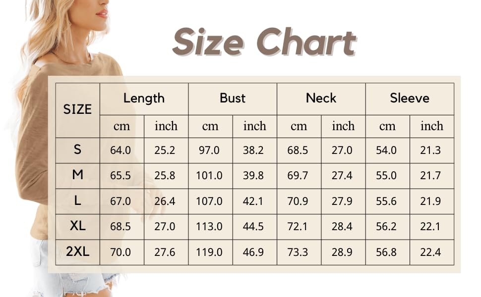Womens Casual Long Sleeve Shirts Boat Neck Plain Tops Pullover Off The Shoulder Tee Shirt Blouse Apricot