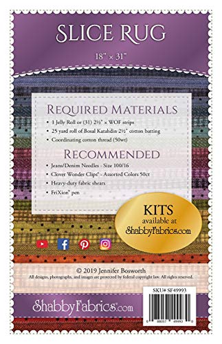 Slice Rug Pattern by Shabby Fabrics
