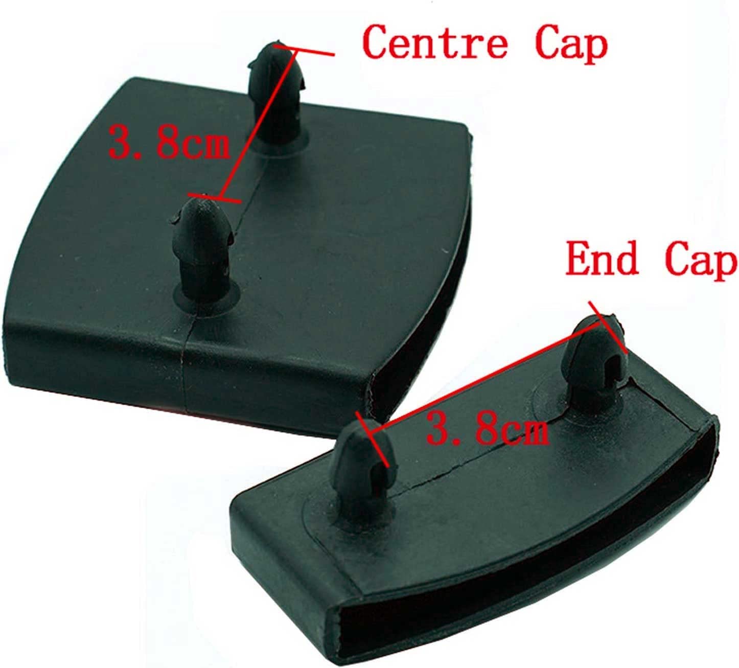 XIAONAN 24Pcs 55mm x 9mm Plastic Bed Slat Cover Replacement Holder Caps for Holding Securing Wooden Slats Bed Base (12pcs End Caps + 12pcs Centre Caps)