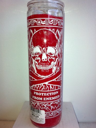 Protection from Enemies 7 Day Unscented Red Candle in Glass (Muerte Contra Mis Enemigos)