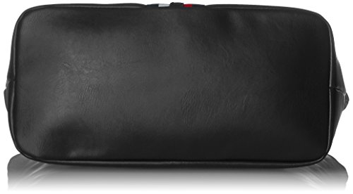 Tommy Hilfiger Women's Jaden Travel Tote Bag ,Black Polyvinyl Chloride