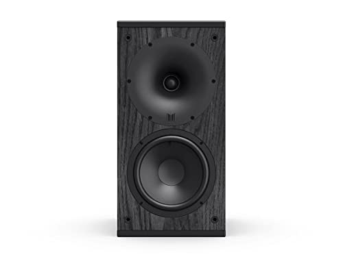 Monolith Encore B6 Bookshelf Speaker (Each) 6.5 Inch Powerful Woofer, 25mm Silk Dome Tweeter, Immersive Room Filling Sound, MDF Cabinet with Internal Bracing, Black