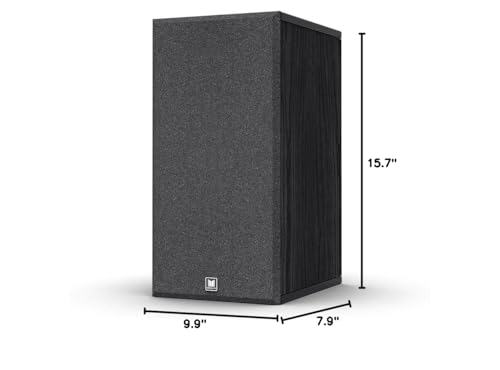 Monolith Encore B6 Bookshelf Speaker (Each) 6.5 Inch Powerful Woofer, 25mm Silk Dome Tweeter, Immersive Room Filling Sound, MDF Cabinet with Internal Bracing, Black