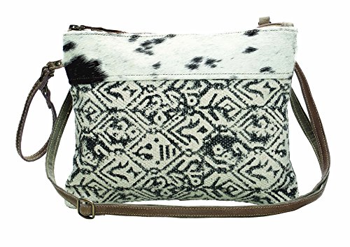 Myra Bag Dual Strap Cotton & Cowhide Bag S-1147