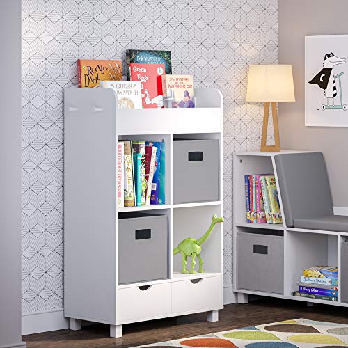 RiverRidge 2 Pc Storage Set in Gray Folding Bin, 2 Count