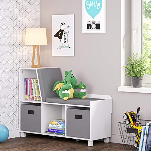 RiverRidge 2 Pc Storage Set in Gray Folding Bin, 2 Count