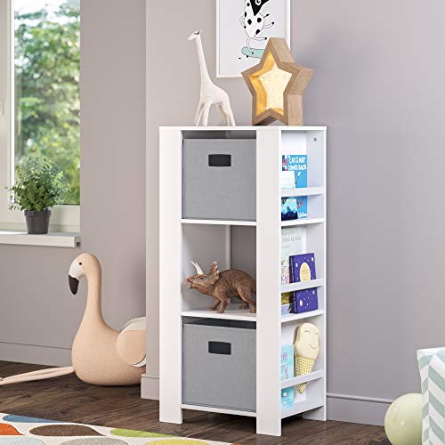 RiverRidge 2 Pc Storage Set in Gray Folding Bin, 2 Count