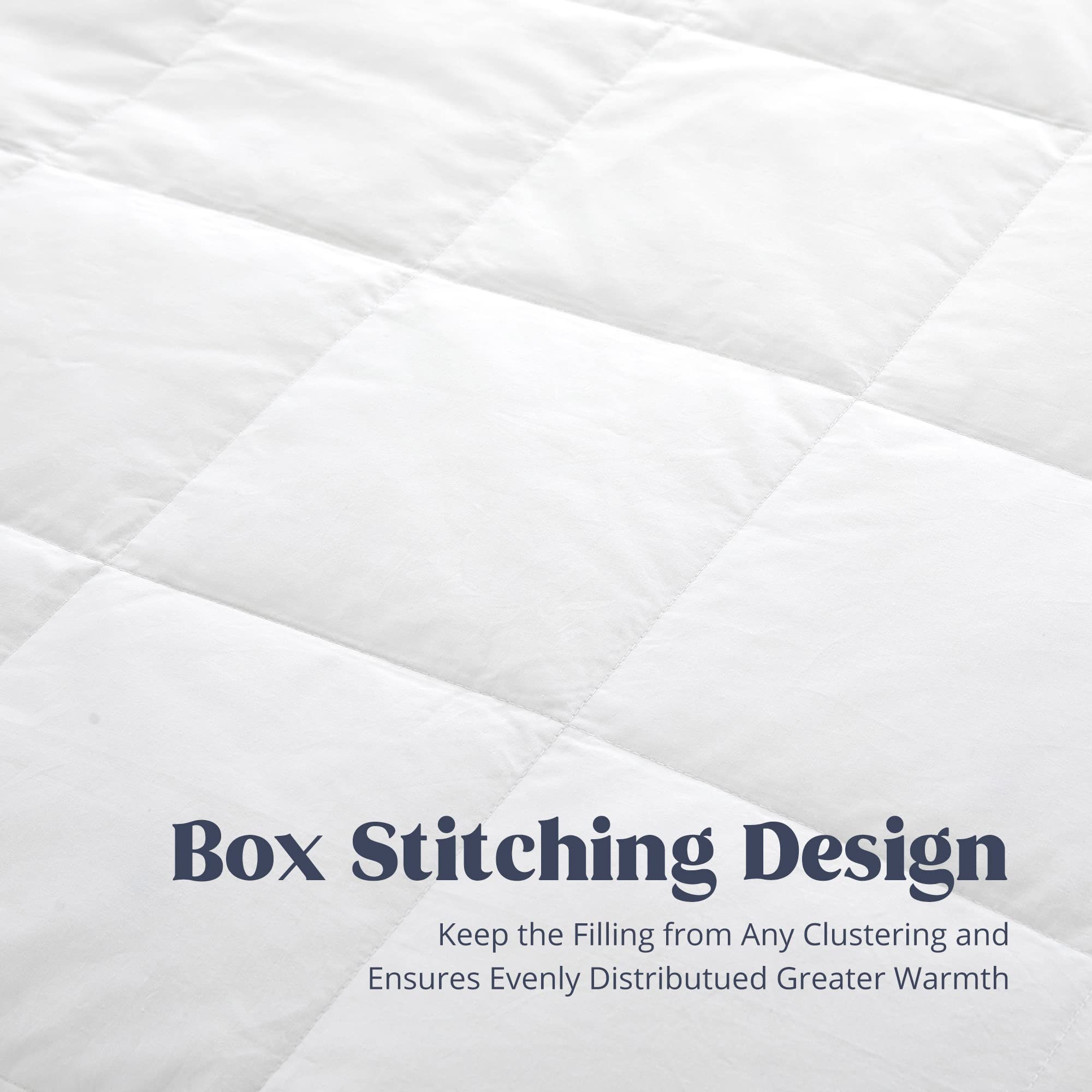 puredown® Blankets Queen Size - Soft Lightweight Down Blanket for All Seasons, Cozy Warm Luxury Bed Blanket with Satin Trim, Cotton Cover, White (90"X90")