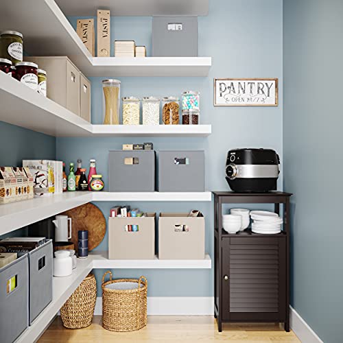 RiverRidge 2 Pc Storage Set in Gray Folding Bin, 2 Count