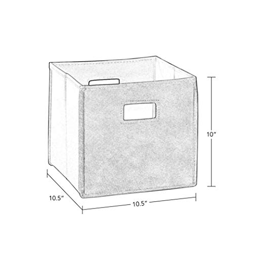 RiverRidge 2 Pc Storage Set in Gray Folding Bin, 2 Count