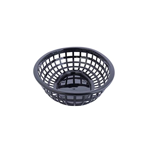 TableCraft 1074BK 9-3/8" x 6" Black Oval Basket - Dozen