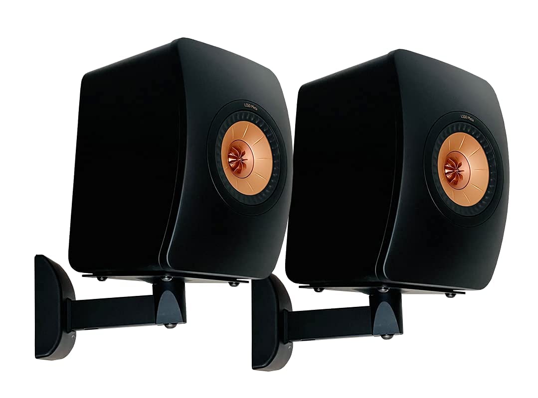 OrangeAudio Wall Bracket for KEF LS50 Meta and LS50 Wireless II, Black (MB01)