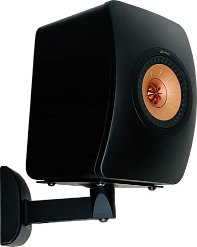 OrangeAudio Wall Bracket for KEF LS50 Meta and LS50 Wireless II, Black (MB01)