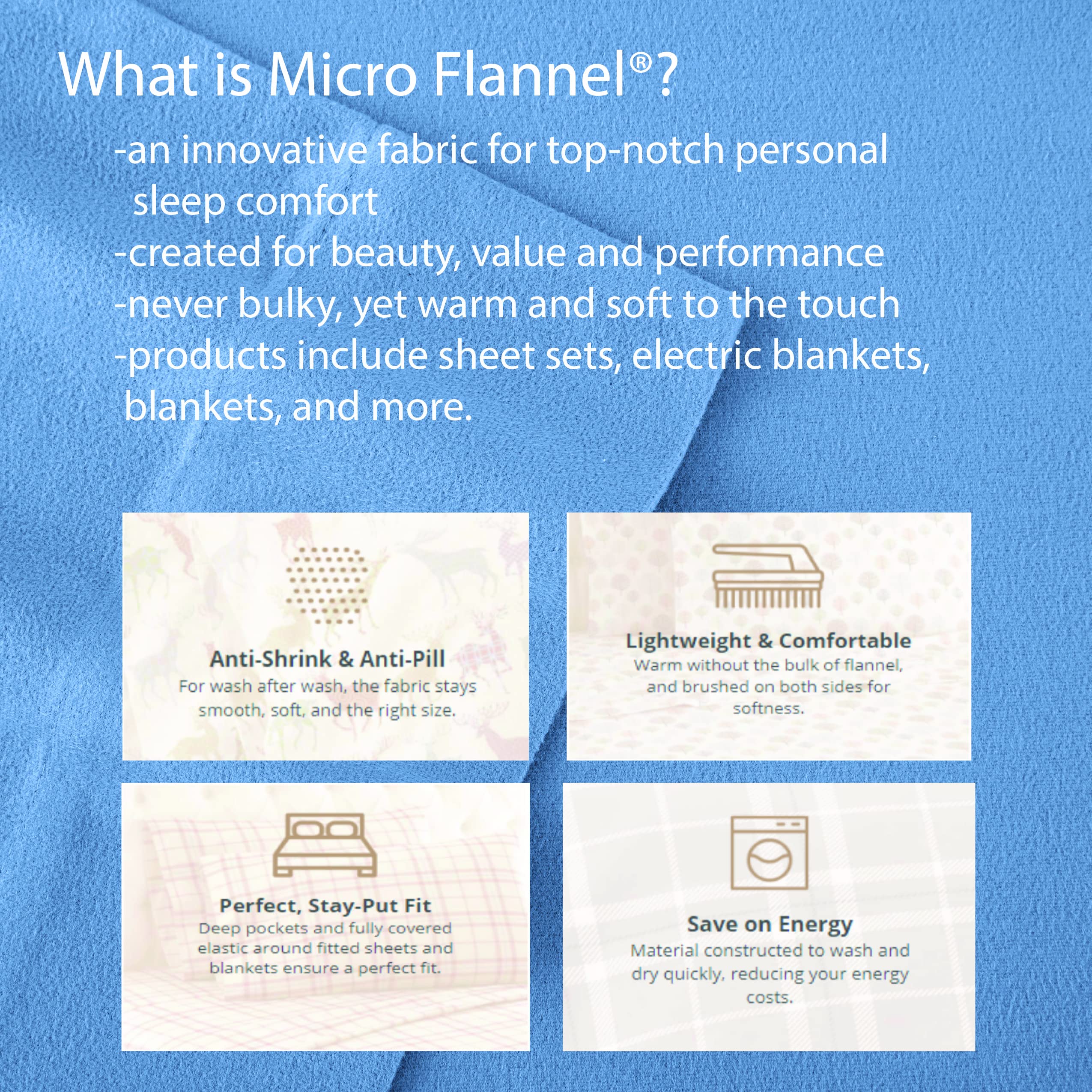 Thermee Micro Flannel Sheets Set, California King-Size Sheet Set, 18" Deep Pocket, Cali. King Sheets Fit Large Mattresses, Easy Wash, No Pill, 2 King Pillowcases, Bed Sheets, Soft Sheet-Cherry Blossom