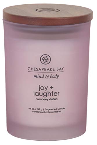 Chesapeake Bay Candle Scented Candles, Peace + Tranquility & Joy + Laughter, Medium (2-Pack)