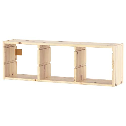 TROFAST Wall Storage Light White Stained Pine Pine