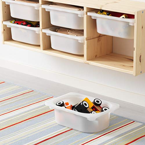 TROFAST Wall Storage Light White Stained Pine Pine