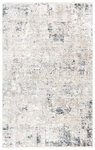 SAFAVIEH Dream Collection 2'6" x 4' Grey / Green DRM413F Vintage Oriental Distressed Premium Viscose Accent Rug