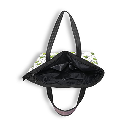 Large Shoulder Bag Funny Frogs Bag Tote Top Handbag With Zipper Pocket Handle Bag