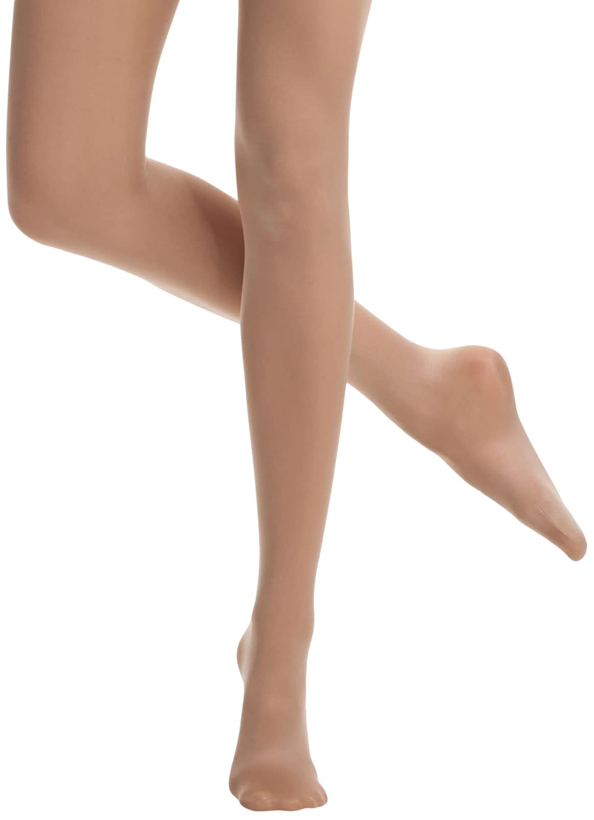 Danskin Women's Compression Footed Tight, Light Toast, C