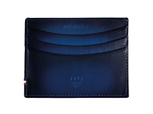 S.T. Dupont Atelier Credit card holder, Leather, Midnight Blue, 6 Cards, 190412