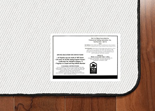 Flagship Carpets Learning Grid Colorful Numbers and Letters Kids Seating Area Rug for Classroom, Play Area Mat, Home Learning or Kids Room Carpet, 7'6" x 12', Seats 24