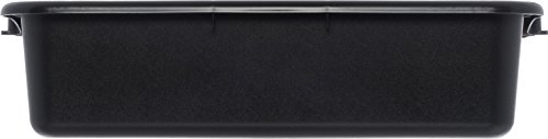 Carlisle FoodService Products N4401003 Comfort Curve™ Ergonomic Wash Basin Tote Box, 5" Deep, Black (Pack of 12)