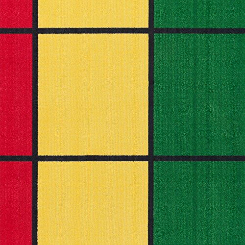 Flagship Carpets Learning Grid Colorful Numbers and Letters Kids Seating Area Rug for Classroom, Play Area Mat, Home Learning or Kids Room Carpet, 7'6" x 12', Seats 24