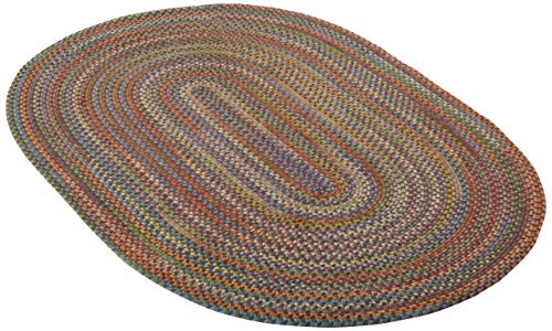 Colonial Mills Rustica Braided Rug, 8 by 11-Feet, Classic/Multicolor