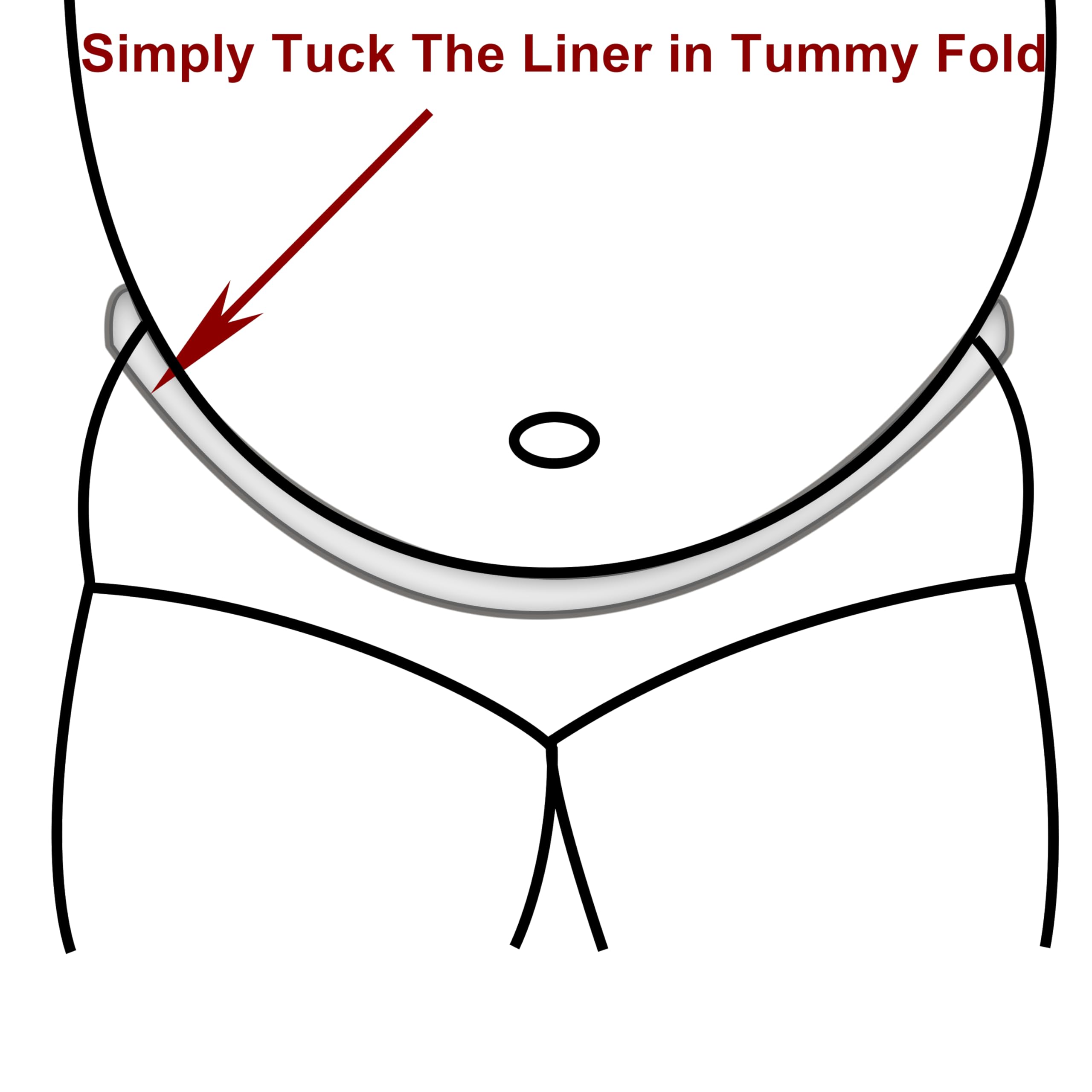 Tummy Liners for Sweat Rash -Brushed Cotton on Both Sides- Plus Size Under Belly Sweat Liners Belly Pad Belly Band for Skin Rash – 3PCS (XX-Large)